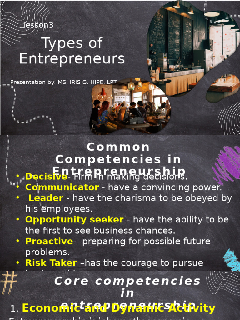 Entrep- Lesson 3 | PDF | Entrepreneurship | Business