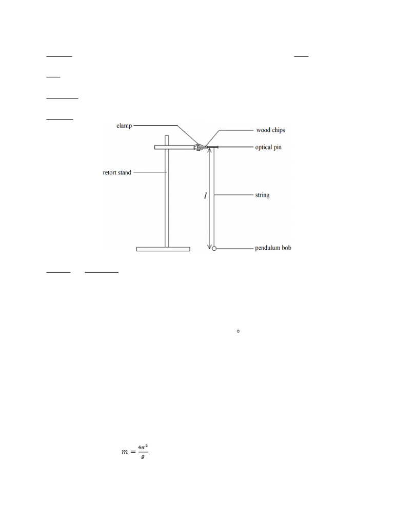 Measure Gravity with a Pendulum Experiment | PDF | Pendulum | Mechanics