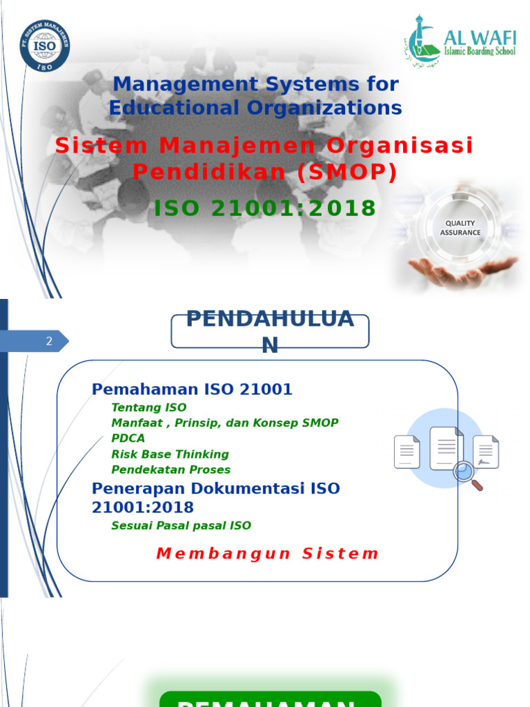 Sistem Manajemen Pendidikan ISO 21001 | PDF