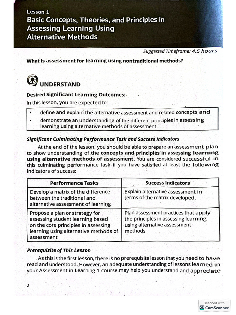 Assesment of Learning 2 (Lesson 1) | PDF