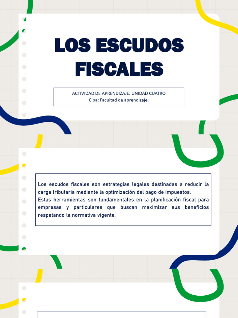 Act. Aprendizaje Unidad Cuatro Escudos Fiscales | PDF