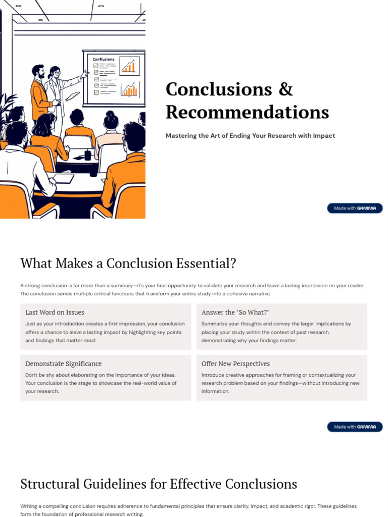 Crafting Impactful Research Conclusions | PDF | Inductive Reasoning ...