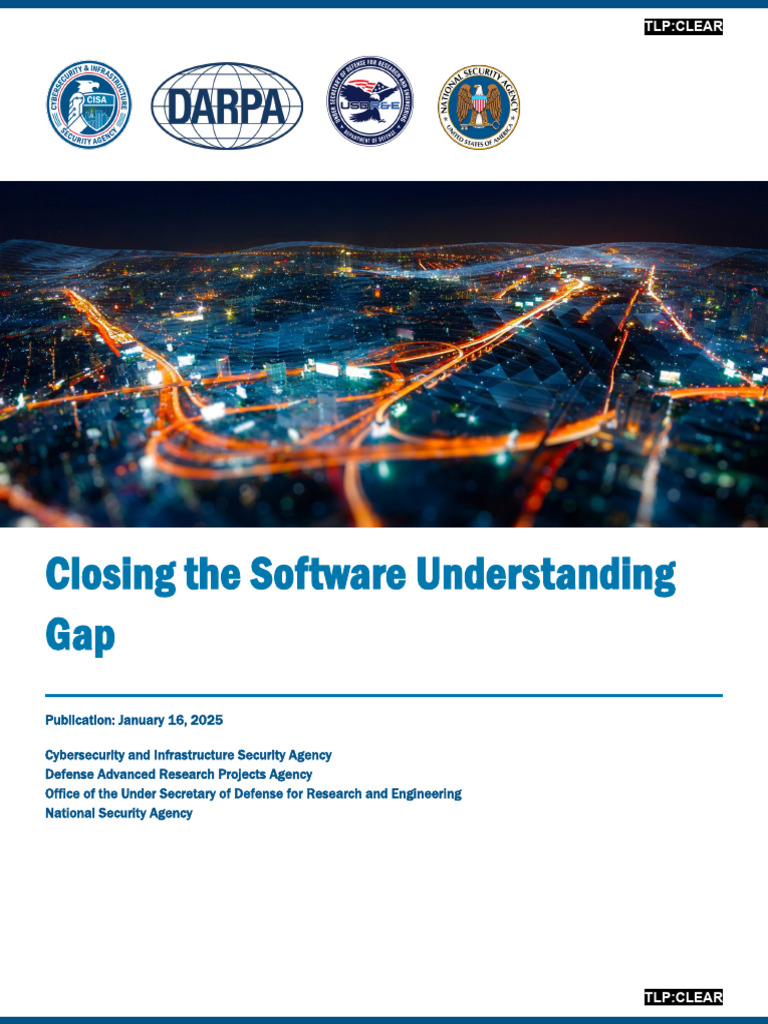 Joint Guidance Closing The Software Understanding Gap 508c | PDF ...