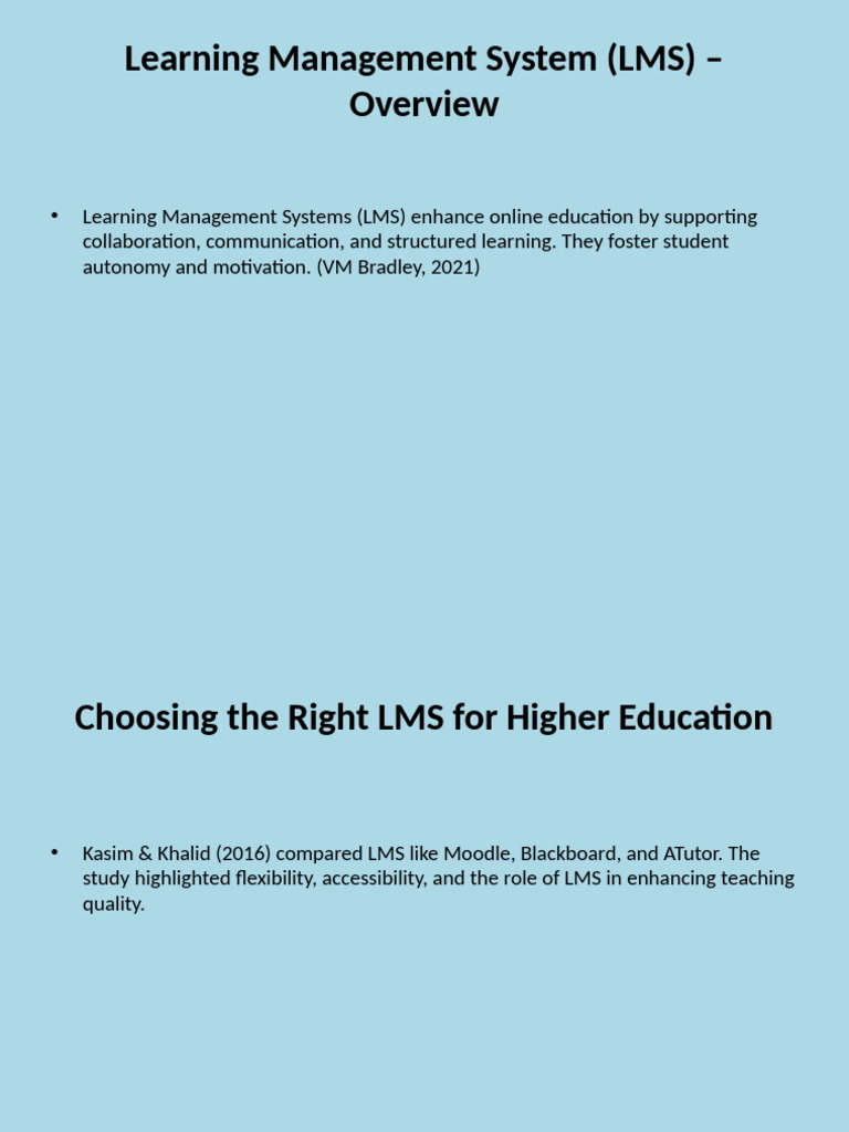 LMS References Presentation | PDF