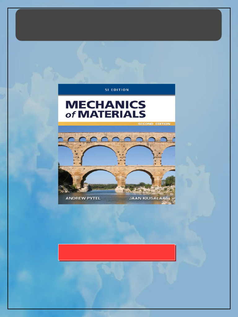 Mechanics of materials Second Edition, Si Edition Kiusalaas online ...