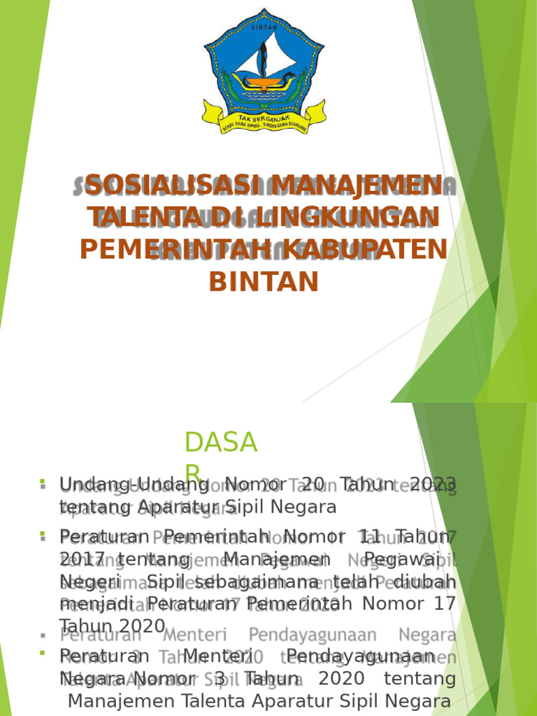 Manajemen Talenta - Bintan | PDF