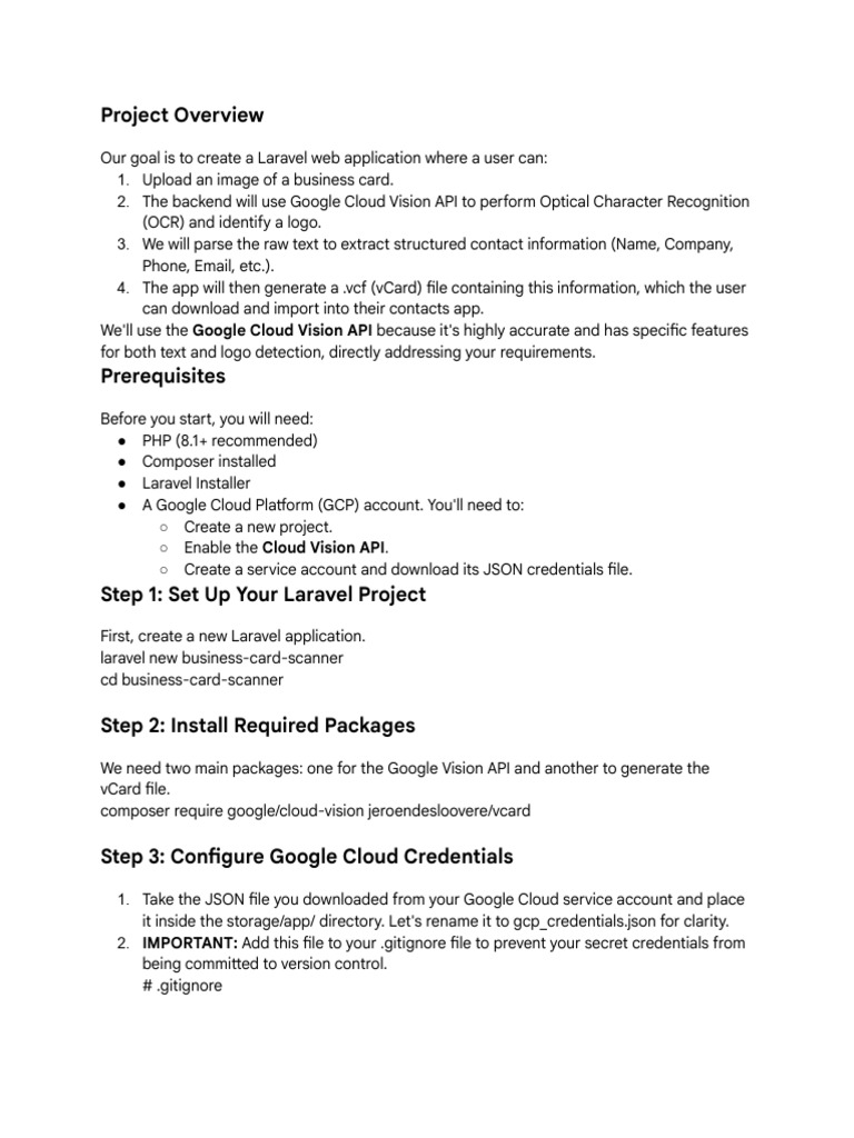 Create An App For Me in Laravel With Ocr Scanning... | PDF | Optical Character Recognition ...