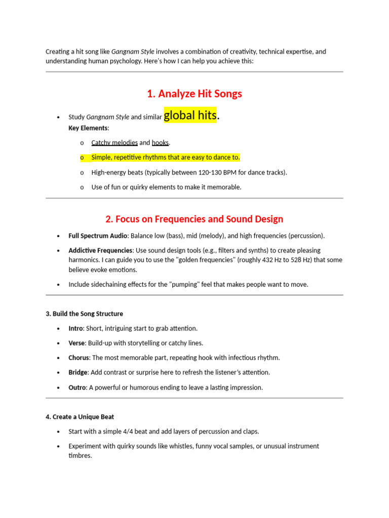 New Microsoft Word Document (AutoRecovered) | PDF | Song Structure ...