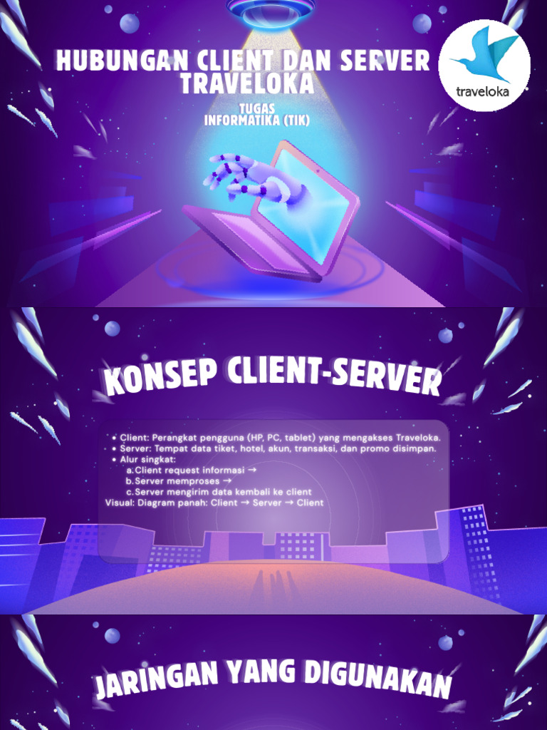 Ungu Dan Biru Modern Robotika Teknologi Informatika Presentasi | PDF
