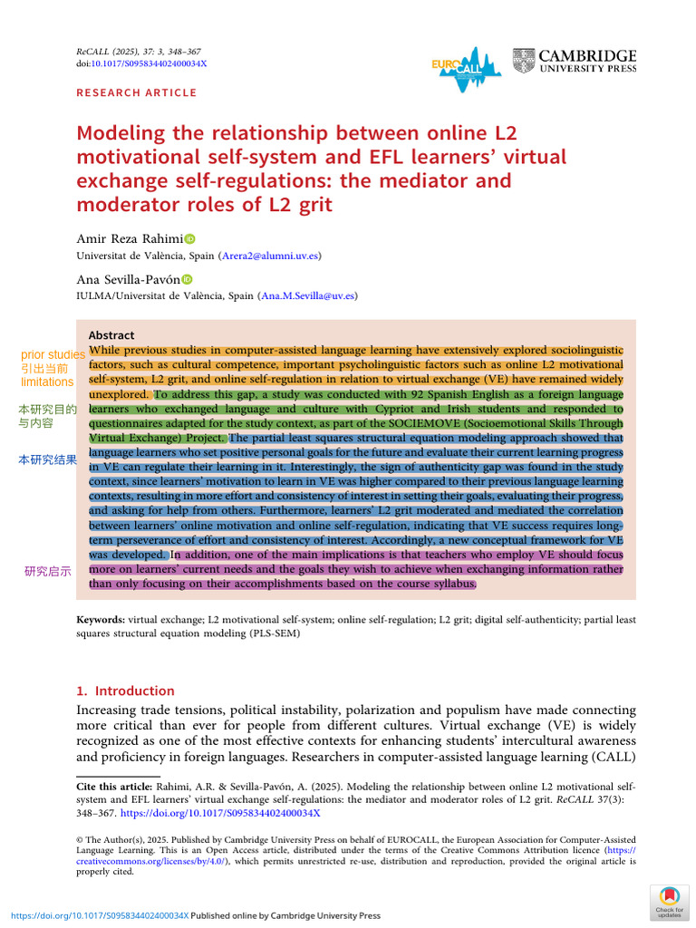 4 Modeling The Relationship Between Online l2 Motivational Self System ...