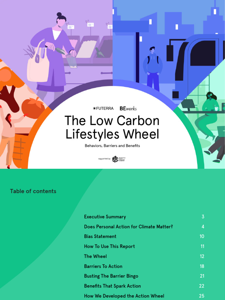 The Low Carbon Lifestyle Wheel | PDF | Climate Change Mitigation ...