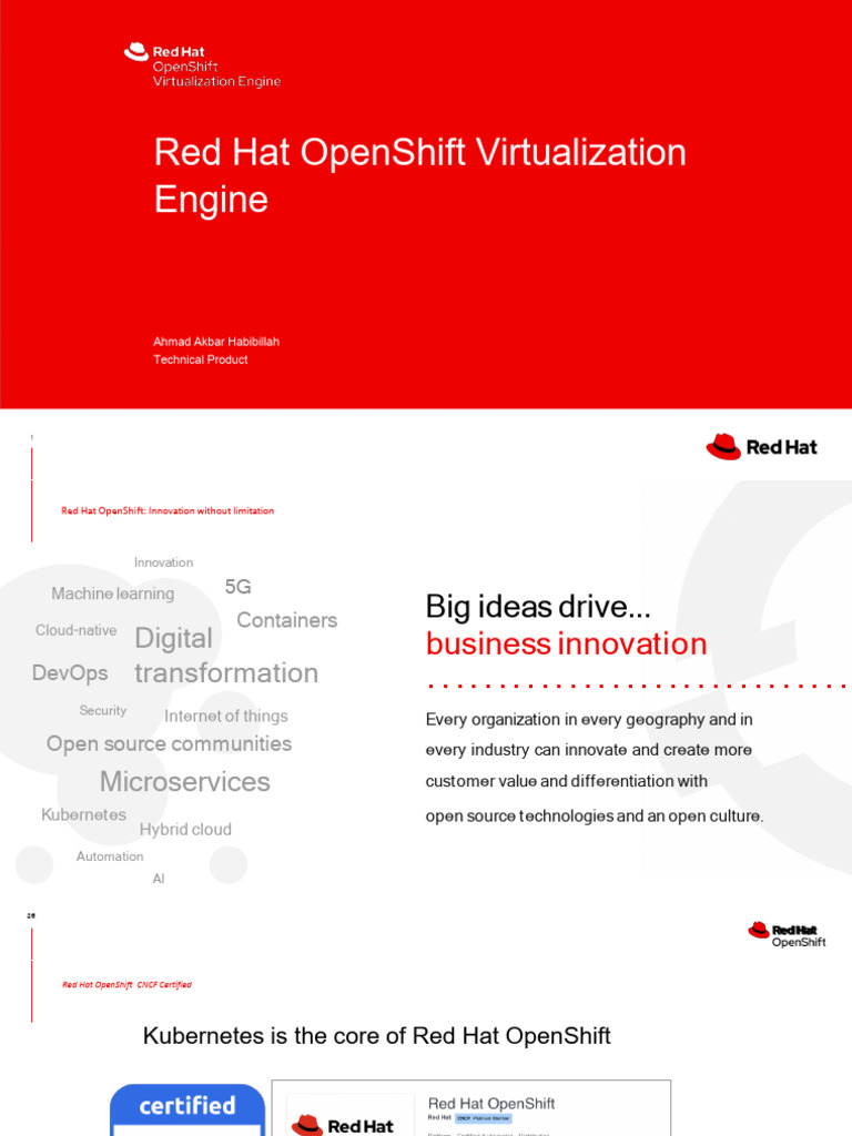 OpenShift Virtualization Engine Ver 1.0 | PDF | Virtual Machine ...