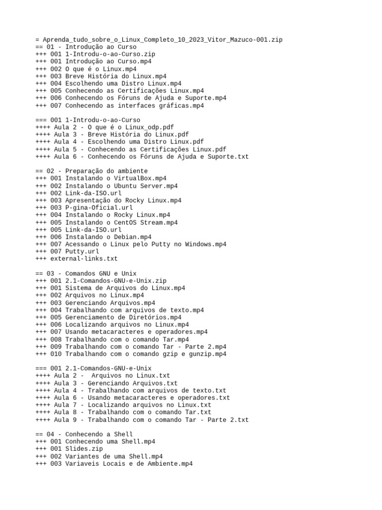 Aprenda Tudo Sobre o Linux Completo 10 2023 Vitor Mazuco | PDF | Cápsula segura | Programas