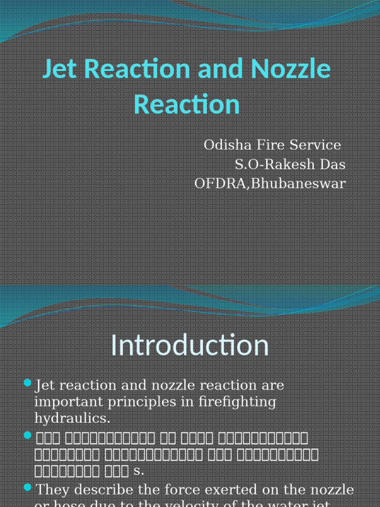 Jet and Nozzle Reaction Hindi & English | PDF