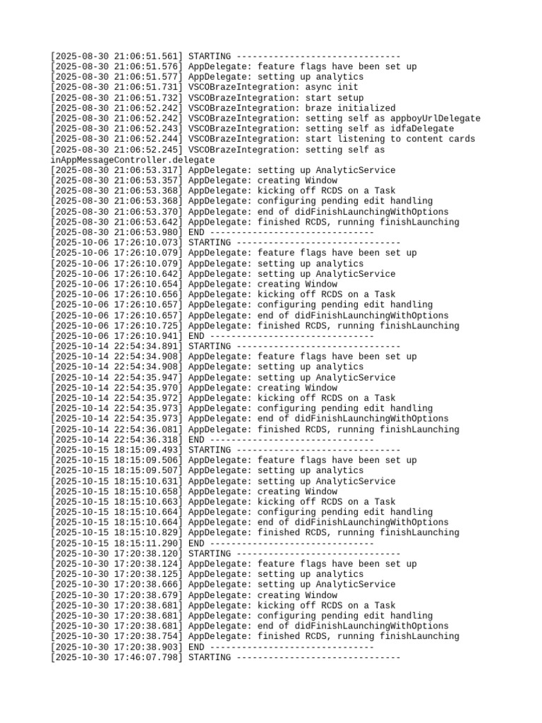 App Launch Log | PDF | System Software | Software