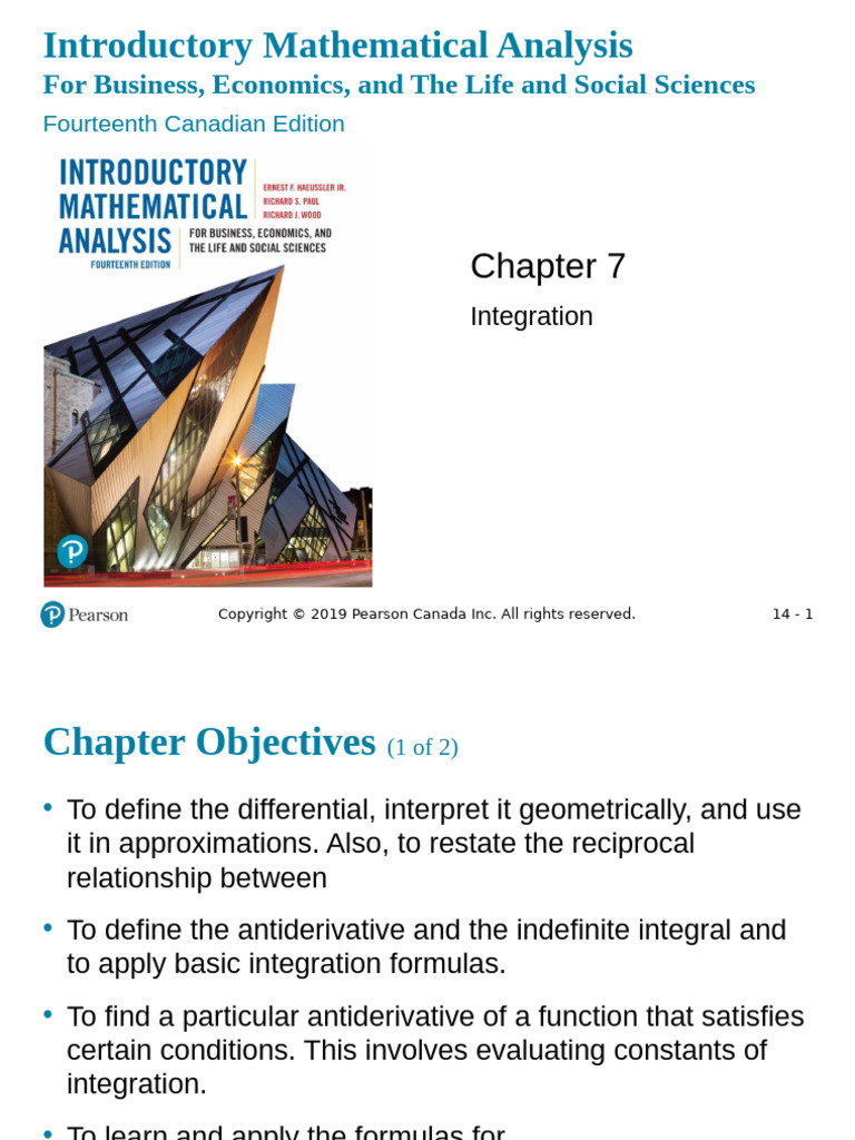 Chapter 7 - Integration | PDF | Integral | Calculus