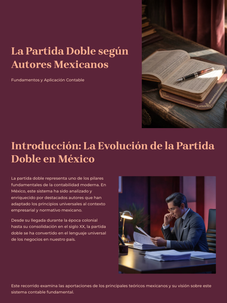 La Partida Doble Segun Autores Mexicanos | PDF | Contabilidad | Capital ...