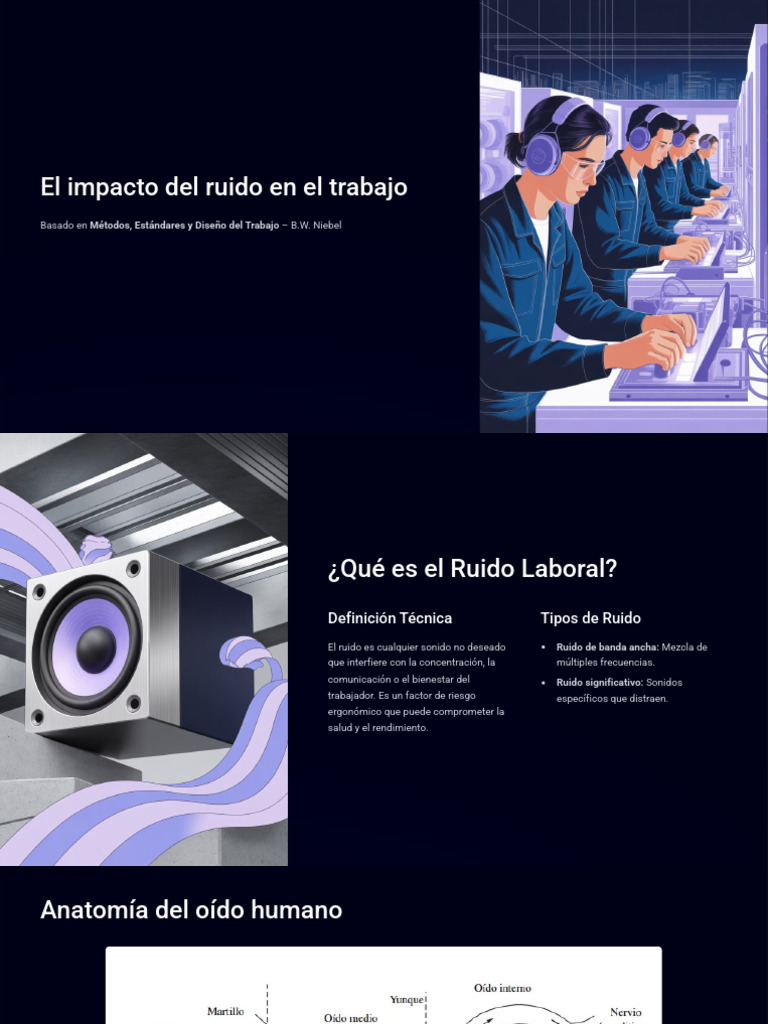 Efectos del Ruido en el Trabajo y Prevención | PDF | ruido