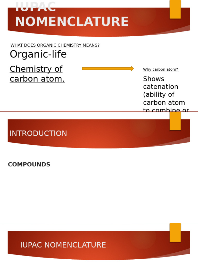 Iupac Nomenclature | PDF