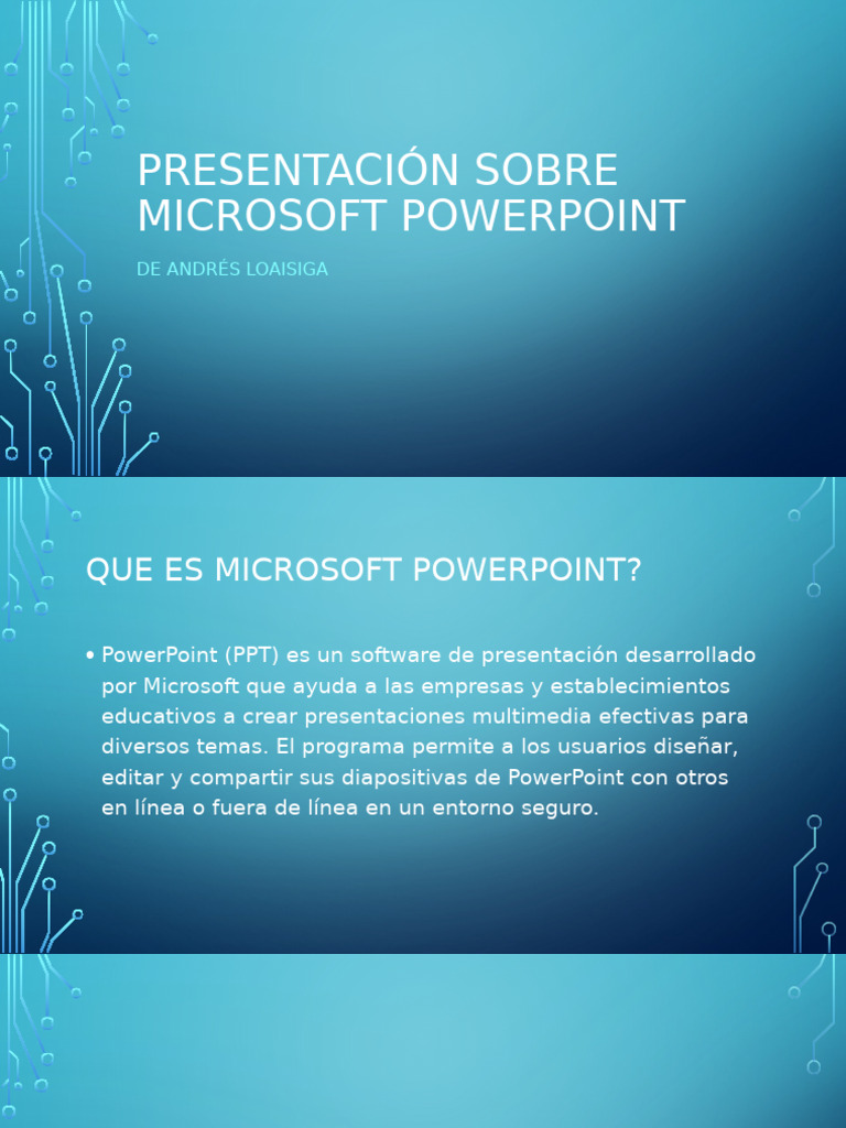 Presentación | PDF