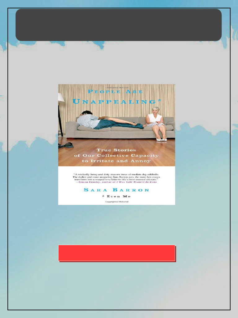 People Are Unappealing Even Me Sara Barron pdf available | PDF | Zoology