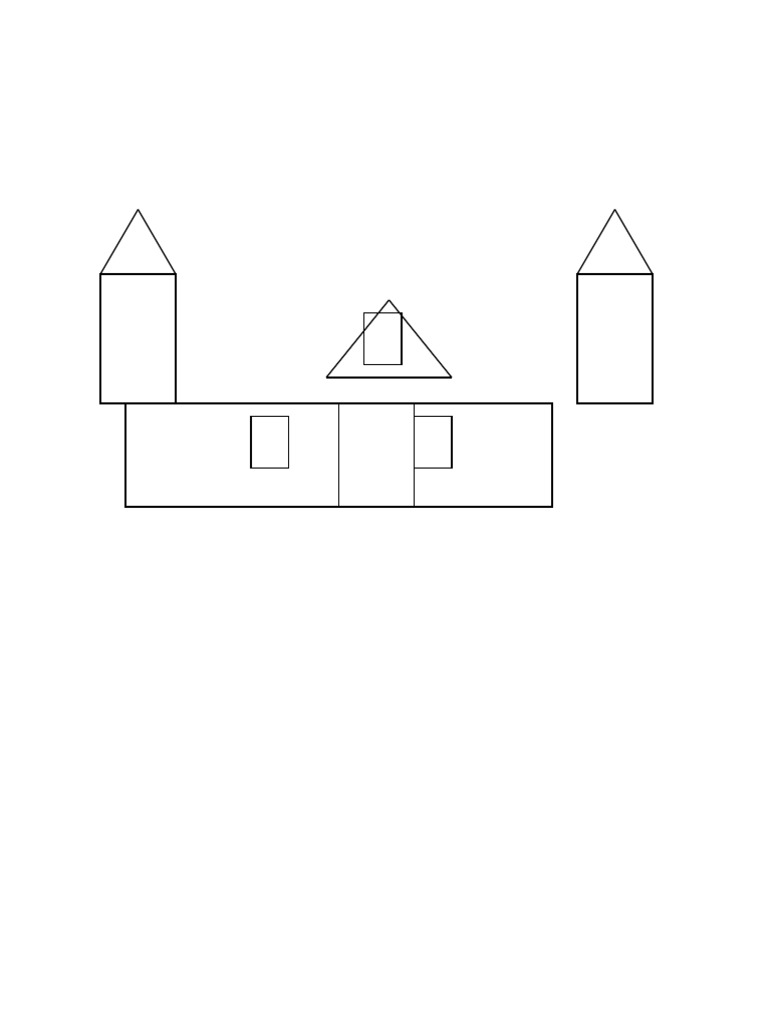 Moldes para Castelo Imprimíveis | PDF