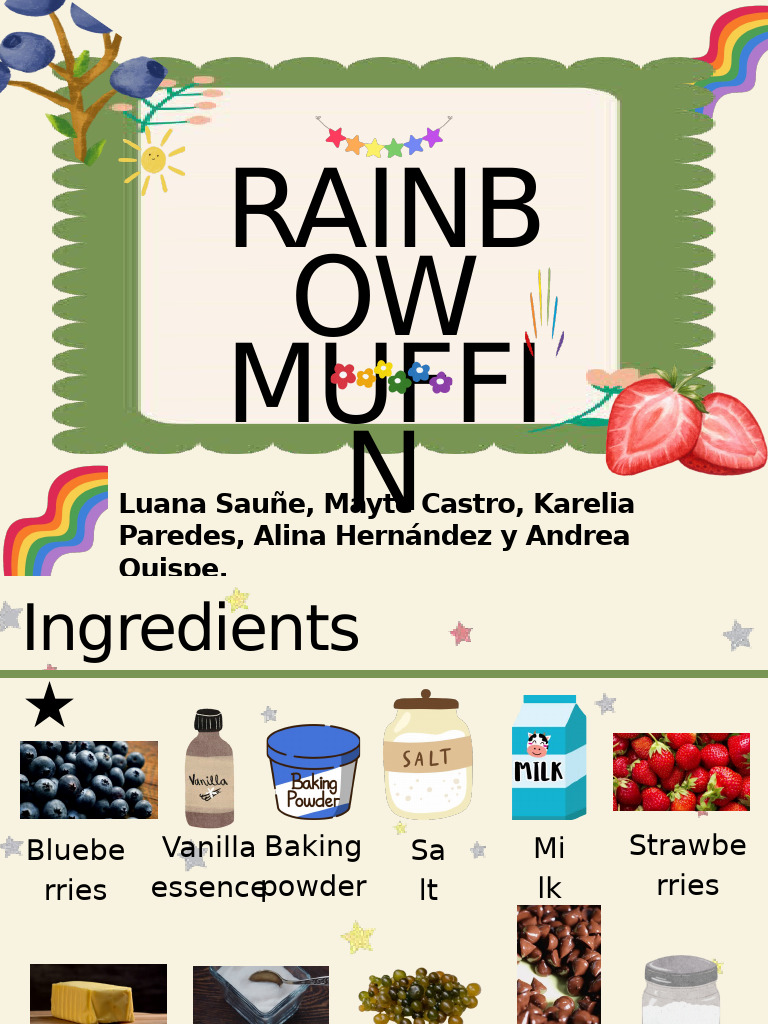 Rainbow Muffins | PDF