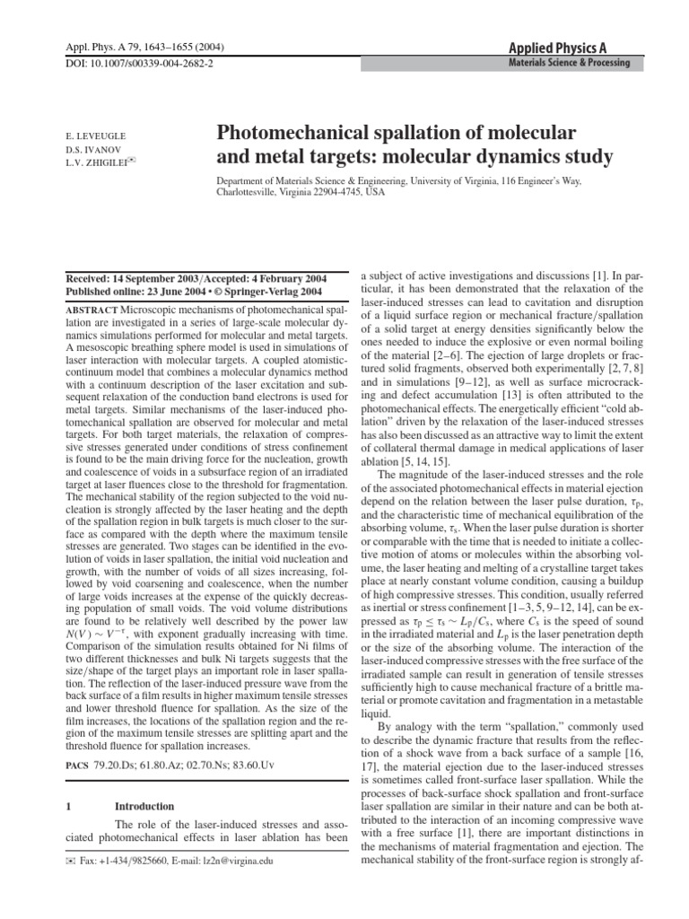 s00339-004-2682-2 | PDF | Laser | Melting