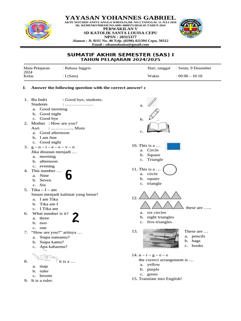 Kelas 1 SAS Ganjil | PDF | Chess Theory | Chess