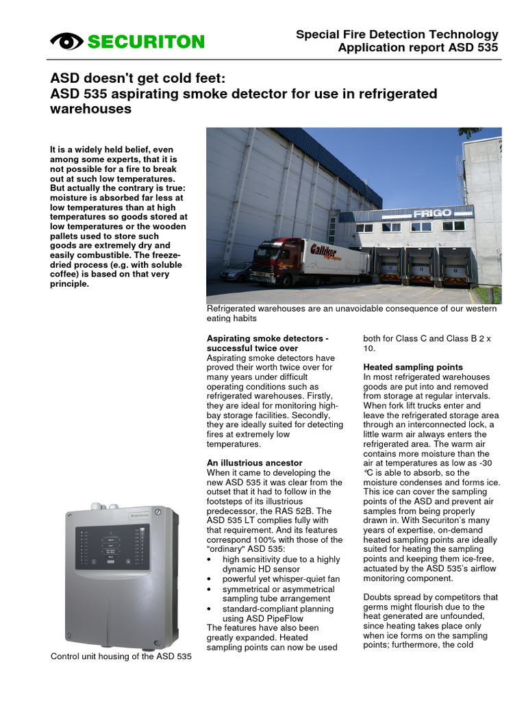 ASD535 Refrigerated Warehouse en | PDF | Refrigeration | Warehouse