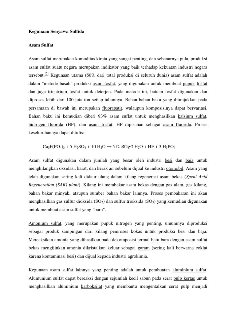 Kegunaan Senyawa Sulfida Dan Epoksida | PDF