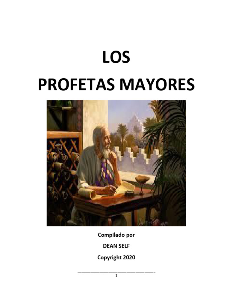 Estudio de los Profetas Mayores en la Biblia | PDF | Jeremías | Isaias