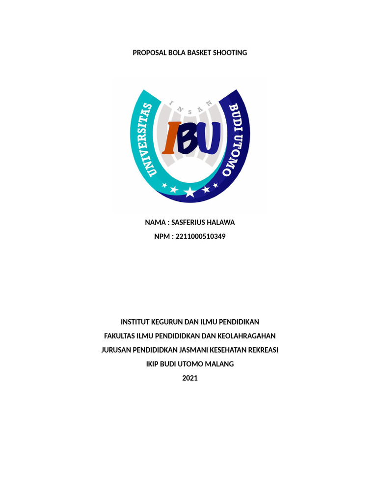 Proposal Bola Basket Shooting | PDF