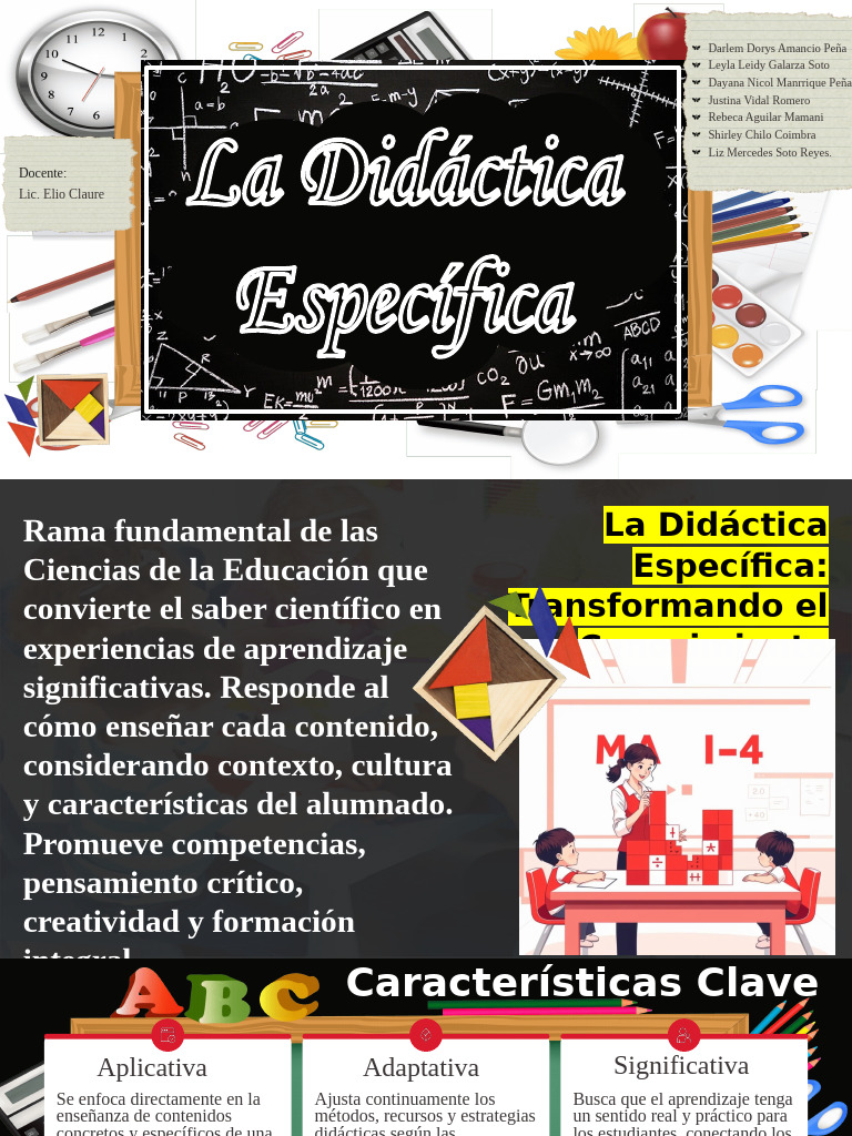 Didactica Especifica | PDF | Enseñando | Aprendizaje