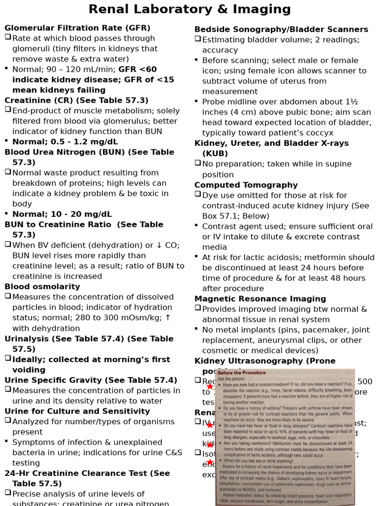 RB Content Renal Disorders (Autosaved) | PDF | Urinary Tract Infection ...