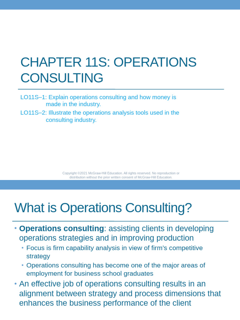 Understanding Operations Consulting Essentials | PDF | Copyright ...