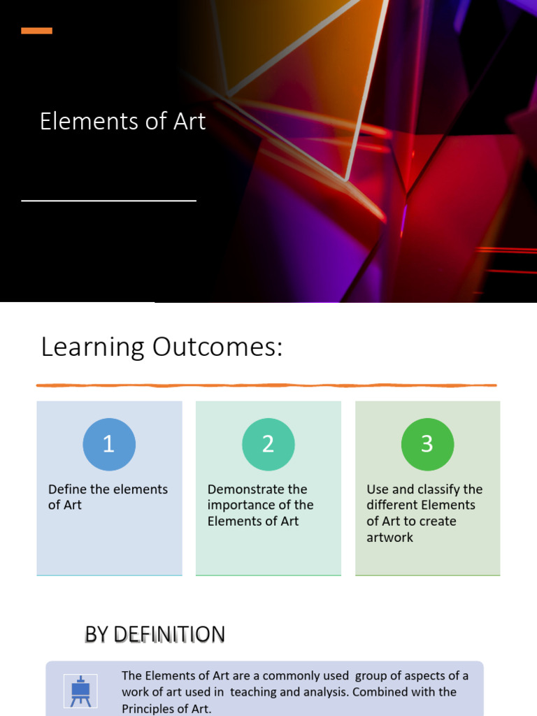 Lesson 3 Elements of Art (2) | PDF | Color | Hue