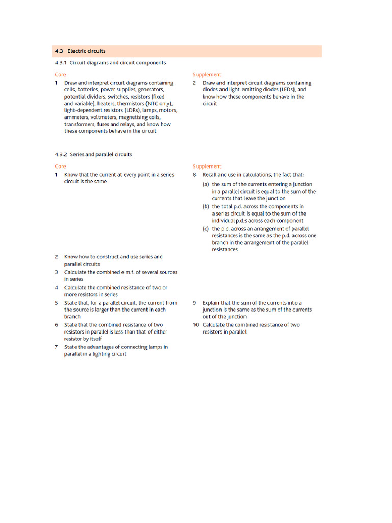 4b - Electrical Circuits Final | PDF | Series And Parallel Circuits ...
