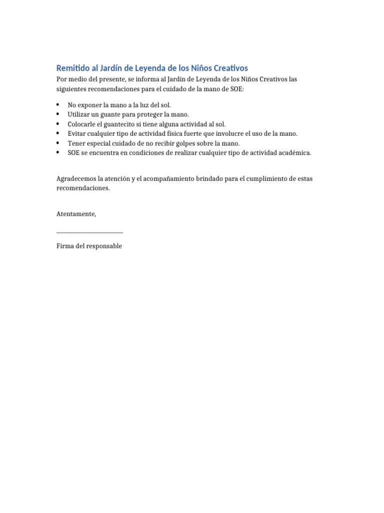 Remitido Cuidado Mano SOE (1) | PDF