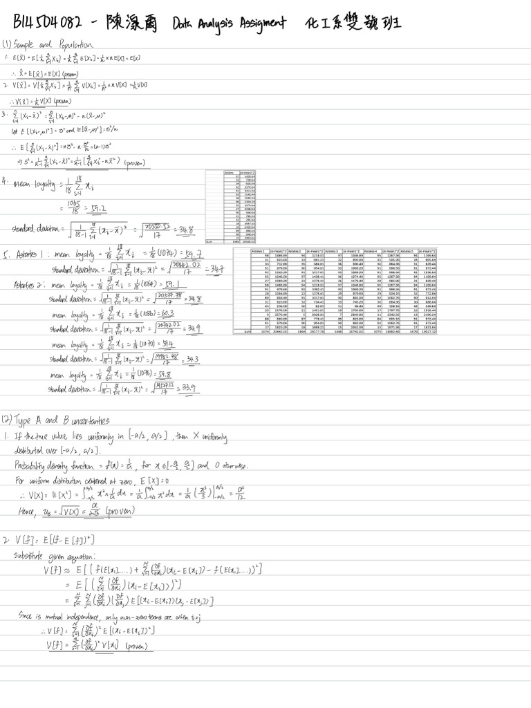 Data Analysis Assignment | PDF