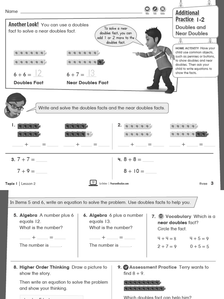 Doubles and Near Doubles Math Facts | PDF | Chess Openings | Chess Theory