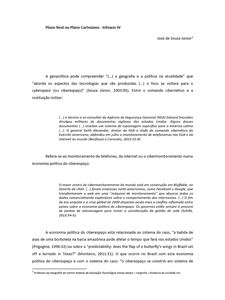 Plano Real Ou Plano Cartesiano - Infowar IV | PDF | Ciclones tropicais ...