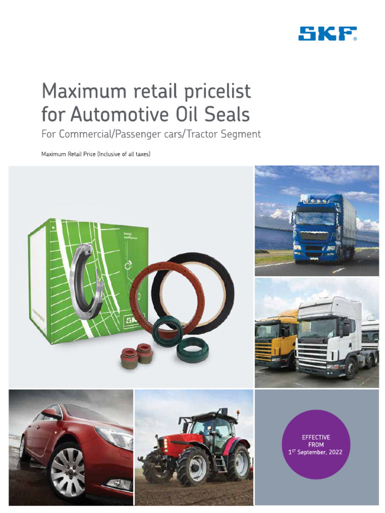 SKF Oil Seals Car Segment | PDF