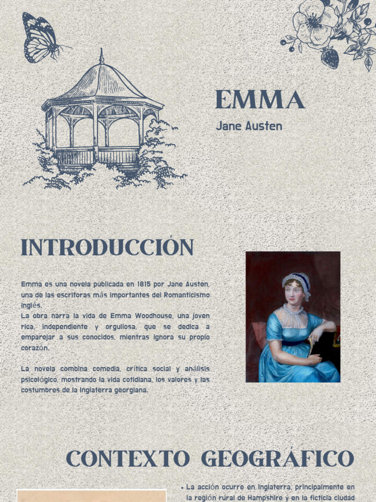 Emma de Jane Austen: Análisis y Contexto | PDF | Jane Austen | Emma ...