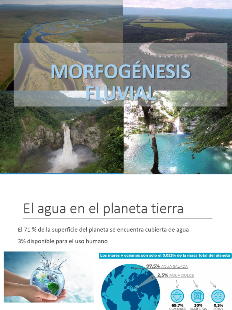 Morfogénesis Fluvial y Ciclo del Agua | PDF | Cuenca de drenaje | Río