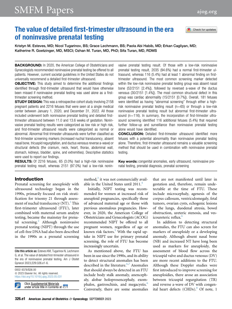 Valor Ecografía Detallada 1er Trimestre Era Pruebas Prenatales No ...