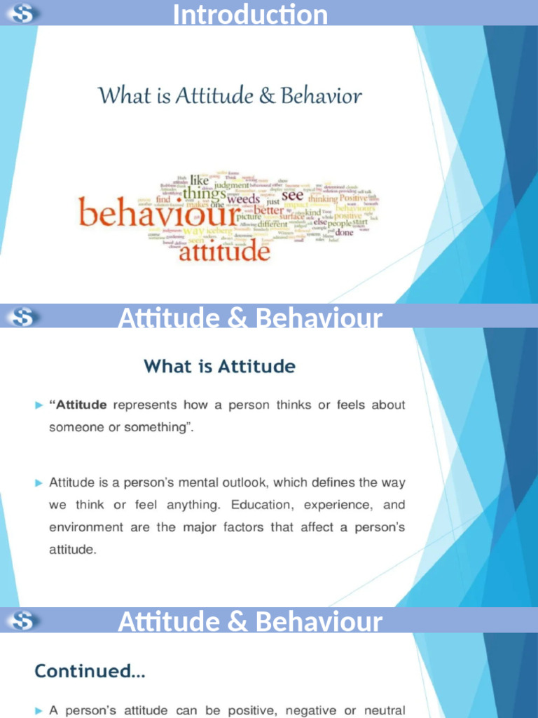 Attitude & Behaviour | PDF
