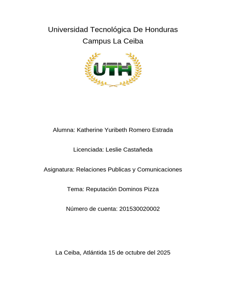 Tarea Rrpp Dominos Pizza | PDF