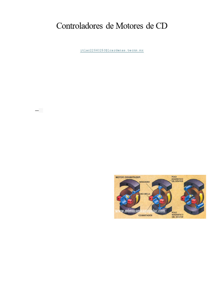 Controladores de Motores de CD - DNDLJ | PDF | Motor eléctrico | Inductor
