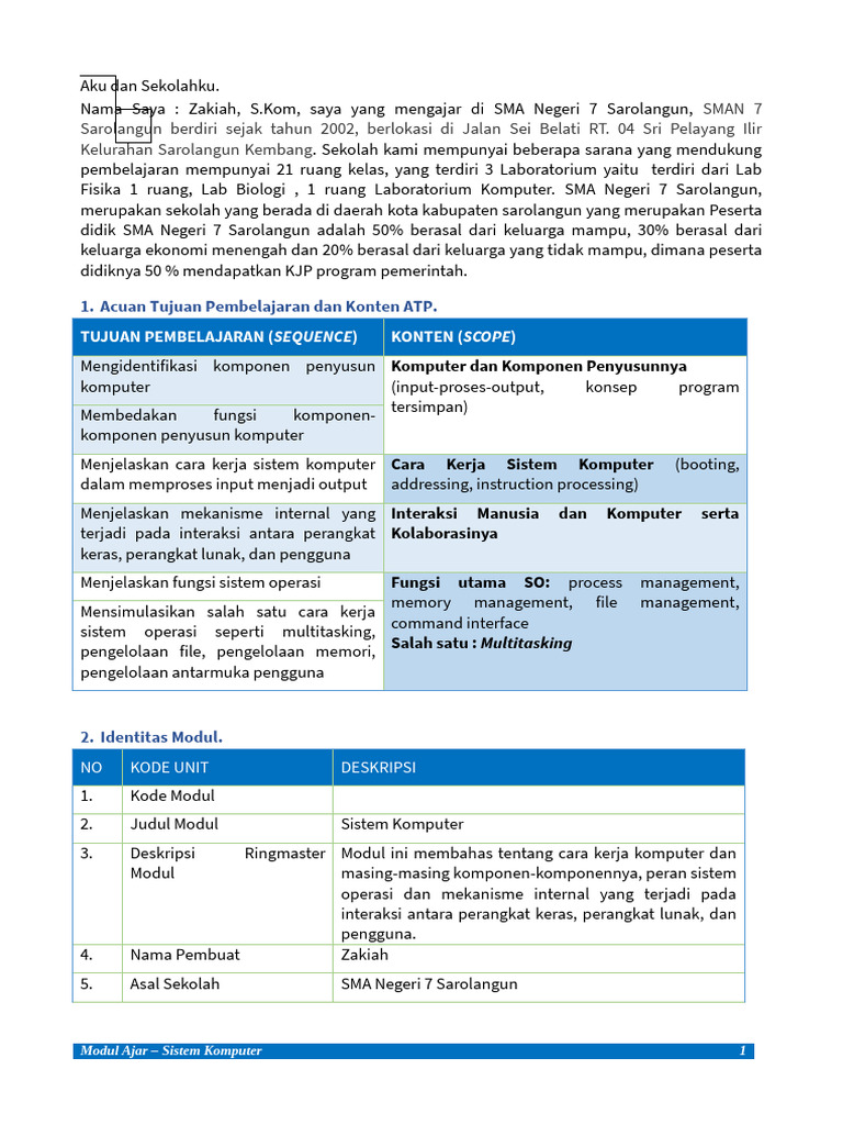 Modul Sistem Komputer Oke | PDF